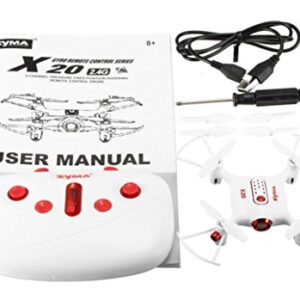 Cheerwing Syma X20 Mini Drone for Kids and Beginners RC Nano Quadcopter with Auto Hovering 3D Flip(White)