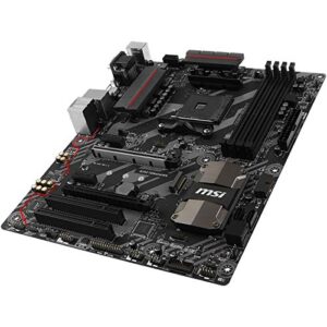 msi gaming amd ryzen b350 ddr4 vr ready hdmi usb 3 cfx atx motherboard (b350 tomahawk)