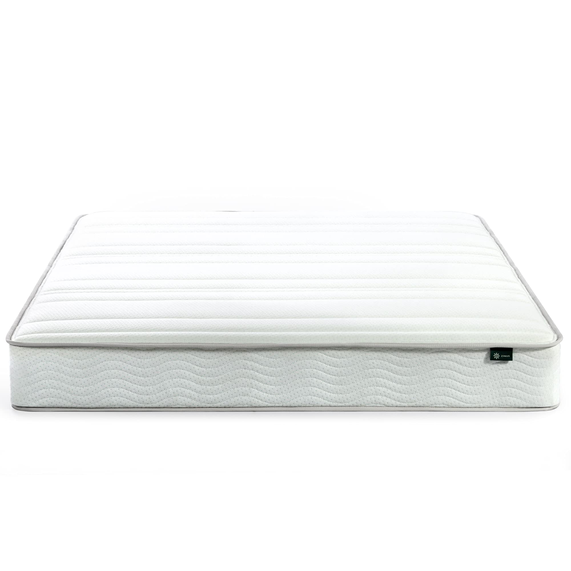 ZINUS 8 Inch Foam and Spring Mattress, CertiPUR-US Certified Foams,Mattress-in-a-Box, Twin, White