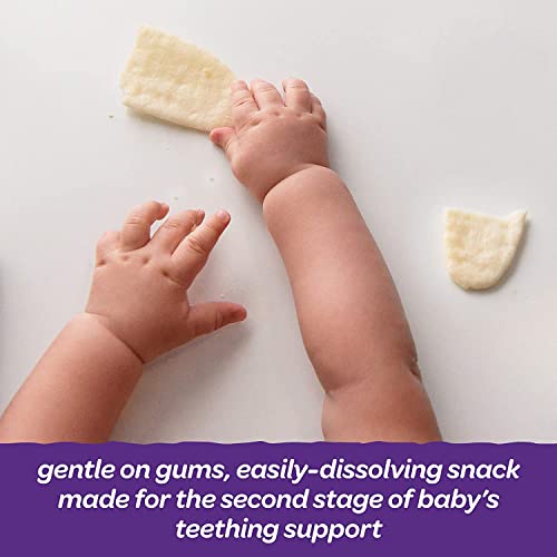 Happy Family Baby Gentle Teethers Organic Teething Wafers , 0.14 Ounce Packets (Box of 12) Soothing Rice Cookies for Teething Babies Dissolves Easily Gluten Free No Artificial Flavor