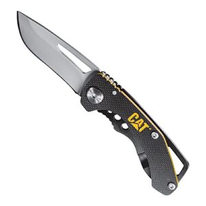 cat980010 caterpillar framelock, black g10 handle, 2"