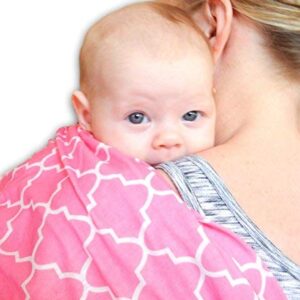 Nursing Scarf for Breastfeeding | Infinity Nursing Cover Hides Back for Privacy