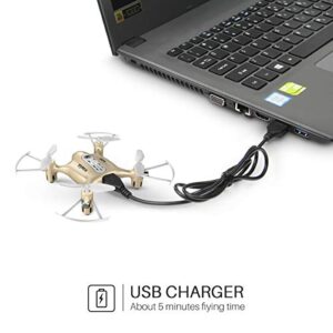 Pocket Drones for Kids with Headless Mode,Altitude Hold,3D Flip,2.4Ghz Nano LED Small RC Quadcopter，Easy to Fly Indoor Helicopter Plane for Beginners