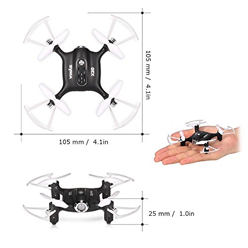 Cheerwing Syma X20 Mini Drone for Kids and Beginners RC Nano Quadcopter with Auto Hovering 3D Flip(Black)