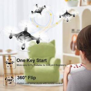 Cheerwing Syma X20 Mini Drone for Kids and Beginners RC Nano Quadcopter with Auto Hovering 3D Flip(Black)