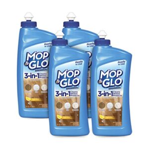 mop & glo multi-surface floor cleaner, 32 ounce (pack of 4)