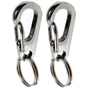 chyobo stainless steel dog tag quick clips - for medium and large dog collars