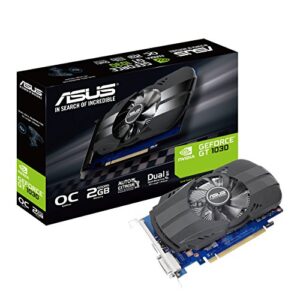 asus ph-gt1030-o2g geforce gt 1030 2gb phoenix fan oc edition hdmi dvi graphics card