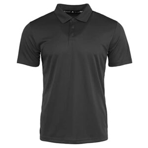 adidas men's climalite grind polo (black, 3x-large)