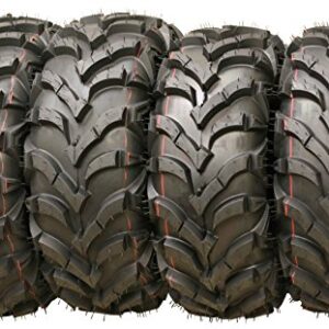 Set of 4 WANDA ATV/UTV Tires 25X8-12 25X10-12 P341 Solid Deep Tread for 2005-2014 HONDA FOREMAN 500