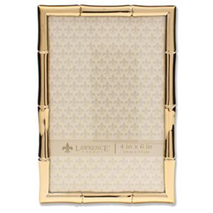 lawrence frames bamboo design metal frame, 4x6, gold