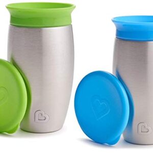 Munchkin Miracle Stainless Steel 360 Sippy Cup (Blue/Green)