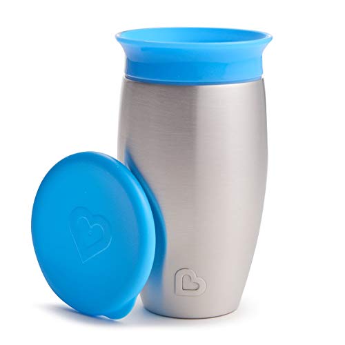 Munchkin Miracle Stainless Steel 360 Sippy Cup (Blue/Green)