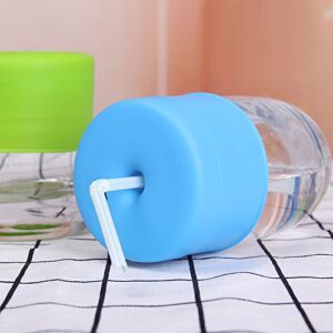 Silicone Sippy Lids Pack of 5, maxin Silicone Spout Makes Cup into Spill-Proof Sippy Cup for Babies and Toddlers