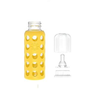 Lifefactory 9oz Glass Baby Bottle 2pk - Kale/Mango