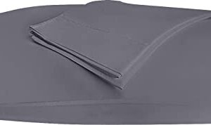 Utopia Bedding Queen Pillowcases - 2 Pack - Envelope Closure - Soft Brushed Microfiber Fabric - Shrinkage and Fade Resistant Pillow Covers Standard Size 20 X 30 Inches (Queen, Grey)