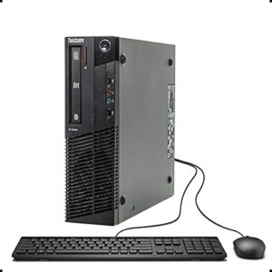 lenovo thinkcentre m82 sff business desktop computer, intel core i5-3470 quad-core processor 3.6ghz, 16gb ram, 2tb hdd, dvd rw, usb, wifi, windows 10 professional (renewed)