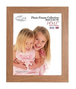 inov8 framing inov8 british made traditional picture/photo frame, orchard pippy oak, 14x11 inch (36x28cm), 20.32 x 15.24 x 3.0 cm, 2 pack