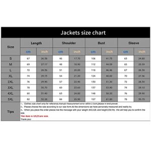 MANLUODANNI Men's Casual Hooed Hoodies Thick Wool Warm Winter Jacket Coats Red M