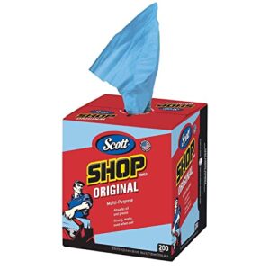 scott blue shop towels in a box - 200 sheets