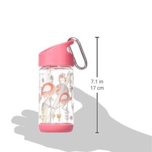 SugarBooger Flip & Sip Clear Tritan Cup, Flamingo