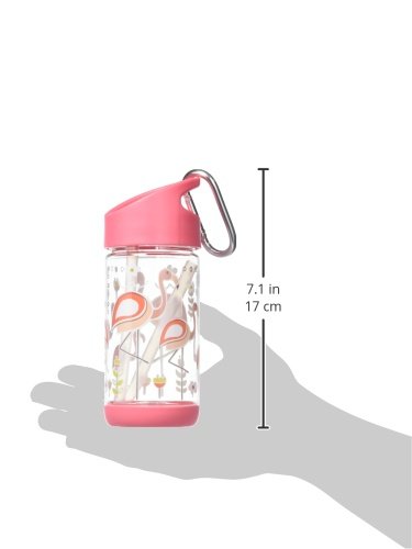 SugarBooger Flip & Sip Clear Tritan Cup, Flamingo