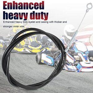 QAZAKY Enhanced 71" inch Throttle Cable 63" inch Long Casing Wire Compatible with Manco ASW 8252-1390 Go Kart Cart Mini Bike Buggy Gokart Scooter Lawn Mower