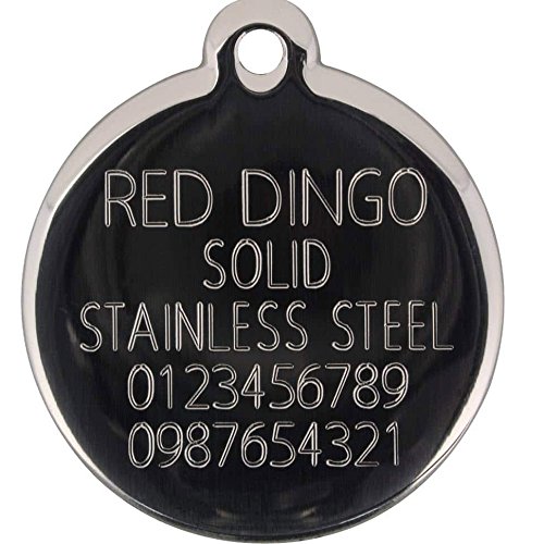 Red Dingo Personalized Swiss Cross Pet ID Dog Tag (Medium)