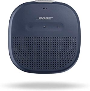 bose soundlink micro: small portable bluetooth speaker (waterproof), midnight blue