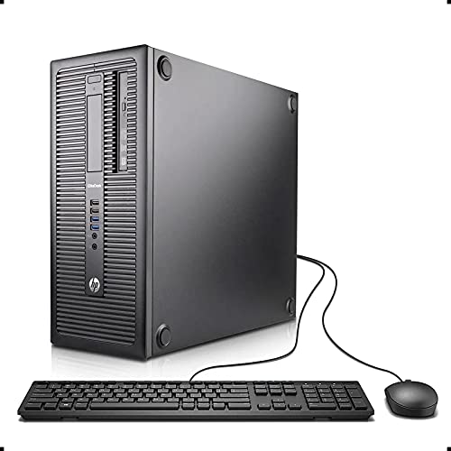 HP EliteDesk 800 G1 Small Form Business High Performance Desktop Computer PC (Intel Core i5 4570 up to 3.9GHz, 16G RAM, 120G SSD+1T HDD, DVD-ROM, WiFi, DP, Windows 10 Professional) (Renewed)