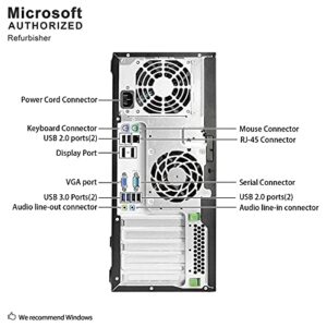 HP EliteDesk 800 G1 Small Form Business High Performance Desktop Computer PC (Intel Core i5 4570 up to 3.9GHz, 16G RAM, 120G SSD+1T HDD, DVD-ROM, WiFi, DP, Windows 10 Professional) (Renewed)