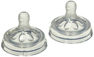 philips avent natural baby bottle medium flow nipple 3m+, one size, 2 count