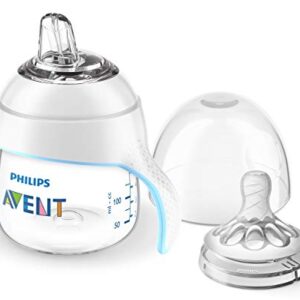 Philips Avent Natural Trainer Sippy Cup with Fast Flow Nipple and Soft Spout, 5oz, 1pk