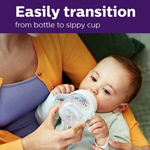 Philips Avent Natural Trainer Sippy Cup with Fast Flow Nipple and Soft Spout, 5oz, 1pk