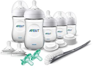 philips avent natural baby bottle newborn starter gift set, scd206/03