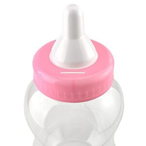 Homeford Jumbo Plastic Baby Milk Bottle Coin Bank, 15-Inch - Light Pink