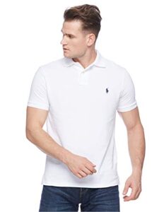 polo ralph lauren custom slim fit mesh polo white md