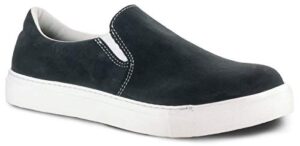 mellow walk jessica womens black leather slip-on shoes 5 e