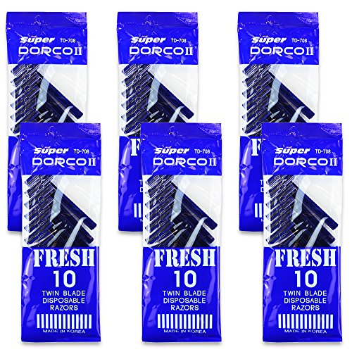 Dorco Fresh Twin Blade Disposable Razors (6 packs)