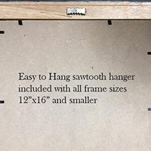 Natural Wood Frame (16x24, Rustic White Wash)