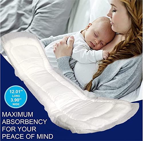 Postpartum Maternity Pads [Pack of 56] – Large Maximum Absorbency Heavy Flow Postpartum Incontinence Pads - Ultra Soft Disposable Nursing Pads for New Moms- 4 Pack)