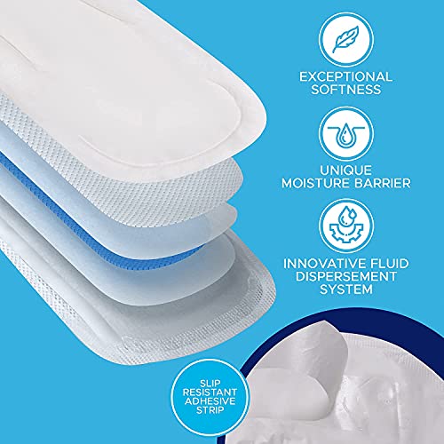 Postpartum Maternity Pads [Pack of 56] – Large Maximum Absorbency Heavy Flow Postpartum Incontinence Pads - Ultra Soft Disposable Nursing Pads for New Moms- 4 Pack)