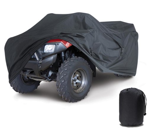 ATV Cover Compatible for by Size from 85"-95" L 46" W 45" H Quad 4 Wheeler All Terrain Vehicles Strong All Weather Protection.