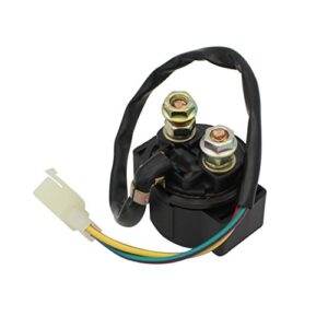 Cyleto Motorcycle Parts Starter Solenoid Relay for 4-Stroke GY6 Engine 50cc 150cc 200cc 250cc ATV Dirt Bikes Scooters Go Kart Dne Buggys Quad 4 Wheelers Pit Bike Moped Roketa SSR Tao tao Sunl Coolster