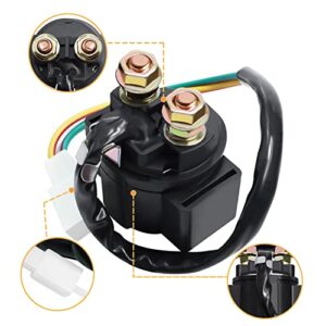 Cyleto Motorcycle Parts Starter Solenoid Relay for 4-Stroke GY6 Engine 50cc 150cc 200cc 250cc ATV Dirt Bikes Scooters Go Kart Dne Buggys Quad 4 Wheelers Pit Bike Moped Roketa SSR Tao tao Sunl Coolster