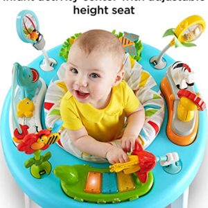 Fisher-Price Baby To Toddler Toy 3-In-1 Sit-To-Stand Activity Center With Music Lights And Spiral Ramp, Jazzy Jungle