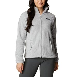 columbia women's benton springs full zip, cirrus grey heather, large