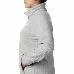 Columbia Women's Benton Springs Full Zip, Cirrus Grey Heather, Large