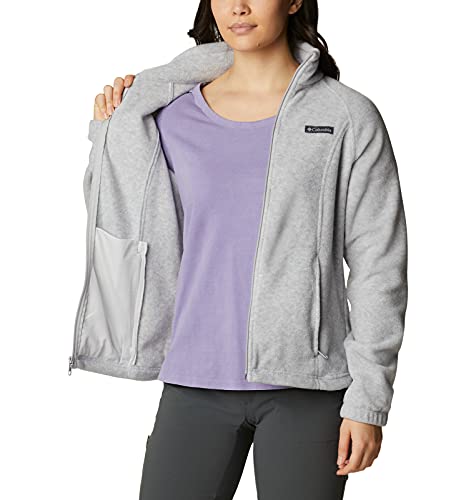 Columbia Women's Benton Springs Full Zip, Cirrus Grey Heather, Large