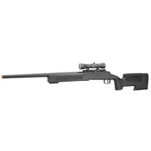 bbtac airsoft sniper rifle m62 - bolt action powerful spring airsoft gun, extreme powerful fps with .20g 6mm bbs